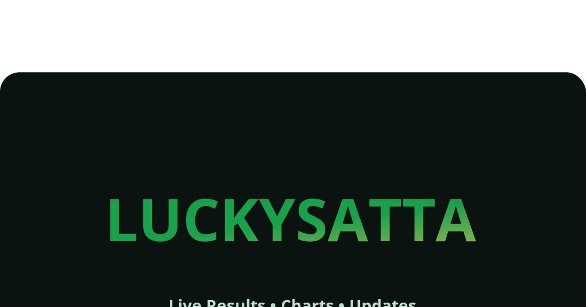 GALI Record Chart 2026 | Luckysatta